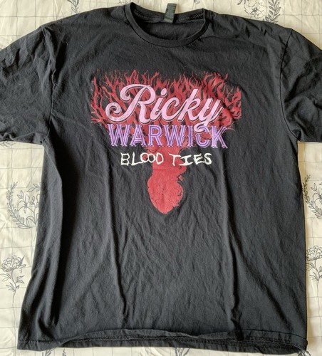Ricky Warwick & The Fighting Hearts ~ Blood Ties Tour T ~ Shirt Size XL ...