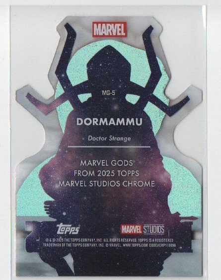 2025 Topps Marvel Studios Chrome Dormammu Marvel Gods #MG-5 Case Hit ...