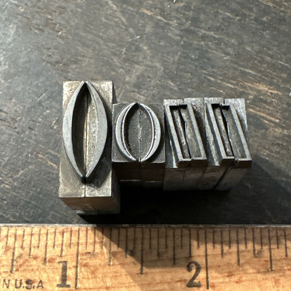 Lead Printing Blocks () () () Brackets Parenthesis 8 Total. Variety of ...