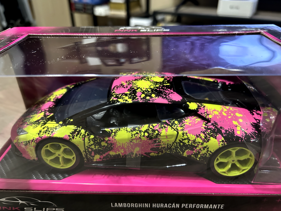 Jada Pink Slips Lamborghini Huracan Perfomante 1:24 - Paint Splatter | eBay