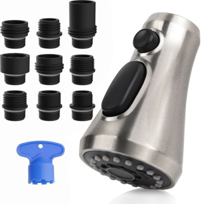 Kitchen Faucet Head Replacement,Pull Down Kitchen Spray Head Sink Spray ...