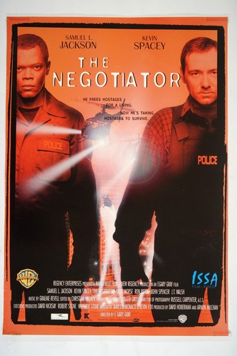 THE NEGOTIATOR Original INT HV movie poster 1998 SAMUEL L. JACKSON ...