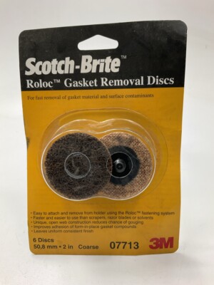 3M 07713 2" Coarse Roloc Gasket Removal Discs, 6 Discs | eBay