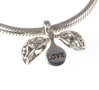 CHAMILIA 925 sterling silver SECRET TREASURE LOVE LOCKET charm bead ...