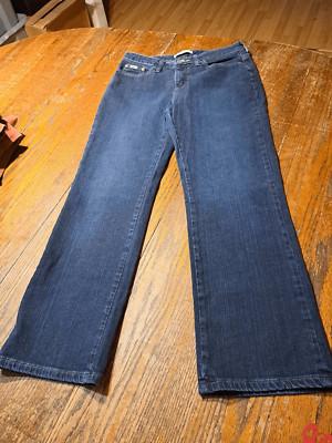 Size 8P Petite Lee Natural Straight Denim Blue Jeans Slimming Just ...