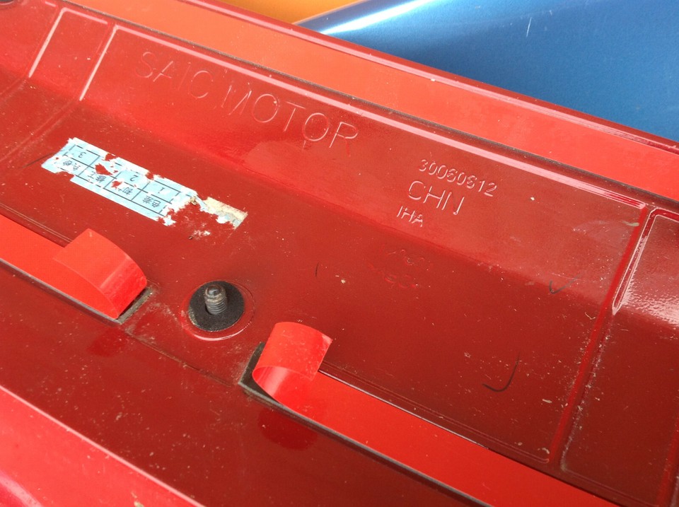 MG3 Mg 3 REAR SPOILER CHOOSE THE COLOUR: YELLOW,ORANGE,RED,LIGHT BLUE ...