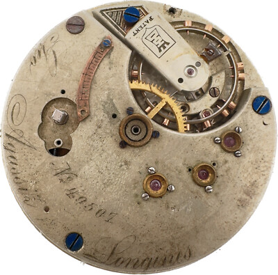Antique Longines George Agassiz Key Wind Pocket Watch Movement ...