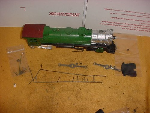 MARX PARTS O27 TRAINS 333 ENGINE SHELL FOR PARTS OR ASSEMBLY NOT ...