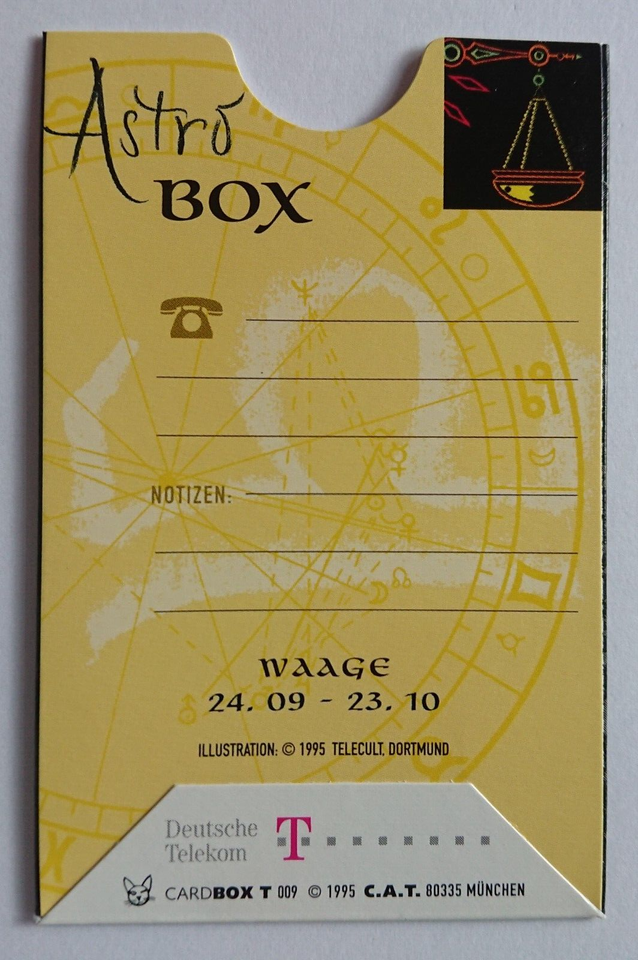 Card Holder Cardbox Phone Card Bank Card EC Card Astrobox Zodiac Sign ...