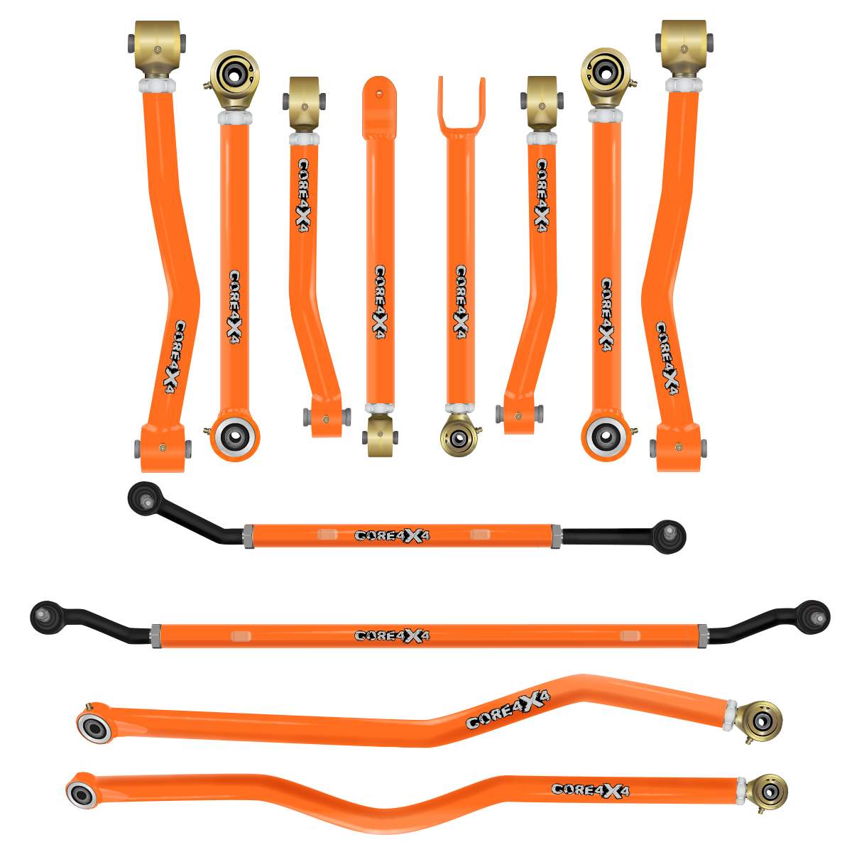 Core 4x4 Control Arms, Track Bars, and 2.5 Ton Steering Kit Crawl ...