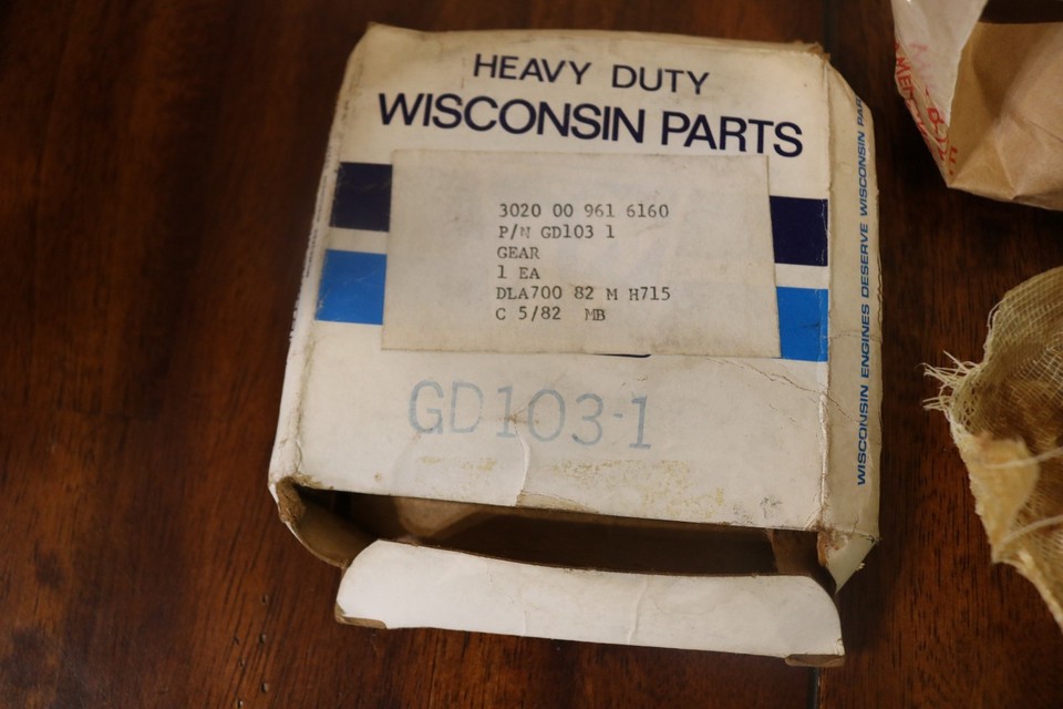 NOS Wisconsin VG4D others magneto gear P/N GD 103-1 brand new | eBay