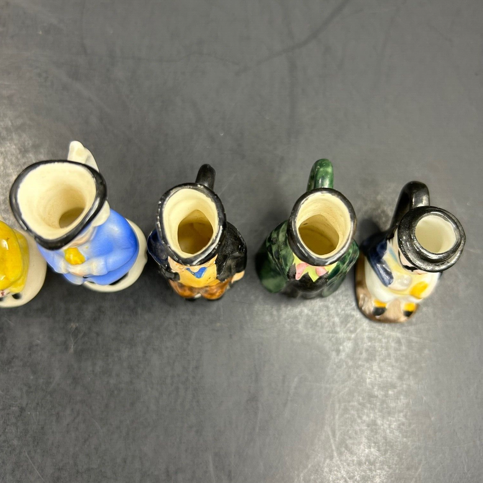Miniature Face Character Mugs Mixed Lot of 8 Czech England Japan ...