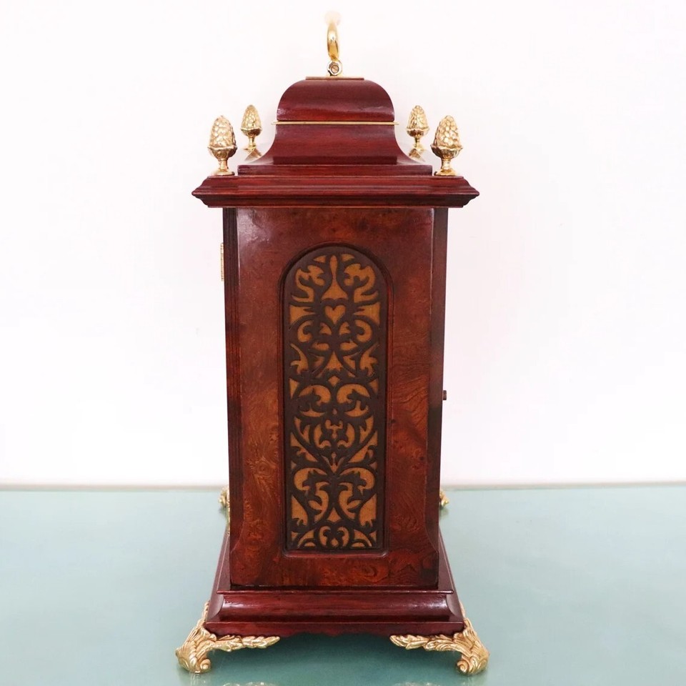 CHRISTIAAN HUYGENS Vintage Mantel Clock Triple Chimes MOVING Orchestra ...