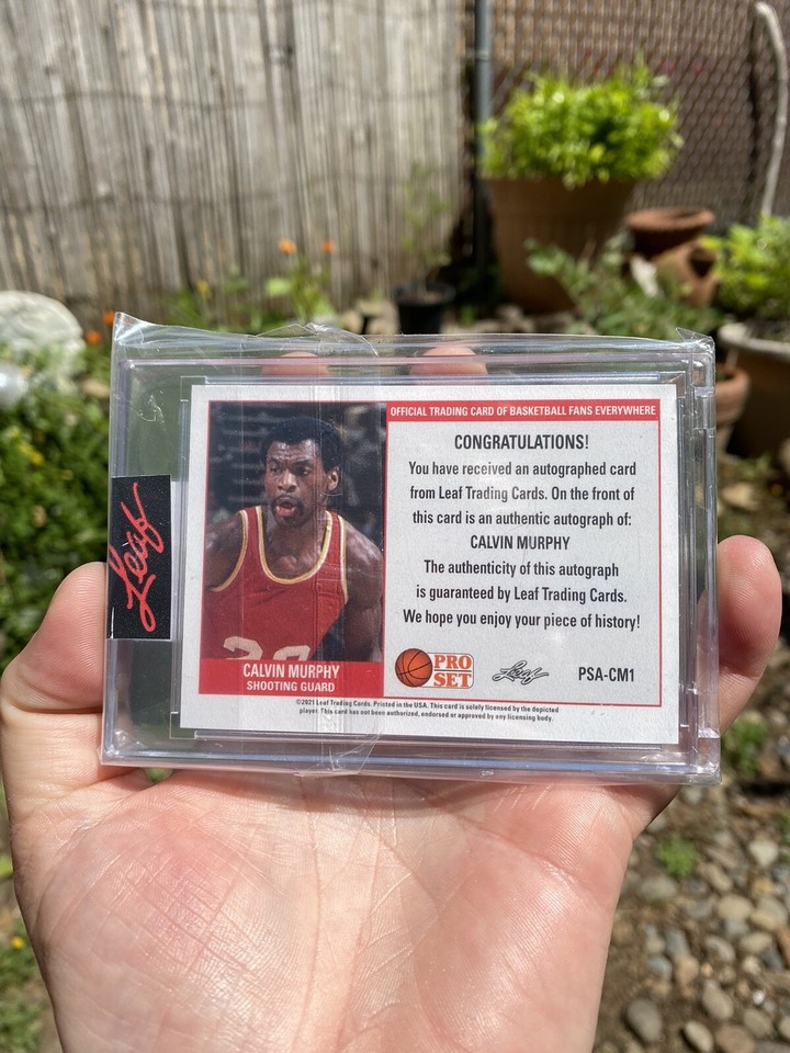 2021 Leaf Pro Set Sports Online Exclusive Light Blue 7/35 Calvin Murphy ...