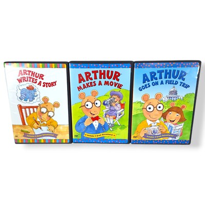 Arthur DVD Lot of 3 Writes A Story Makes A Movie Goes On A Field Trip ...