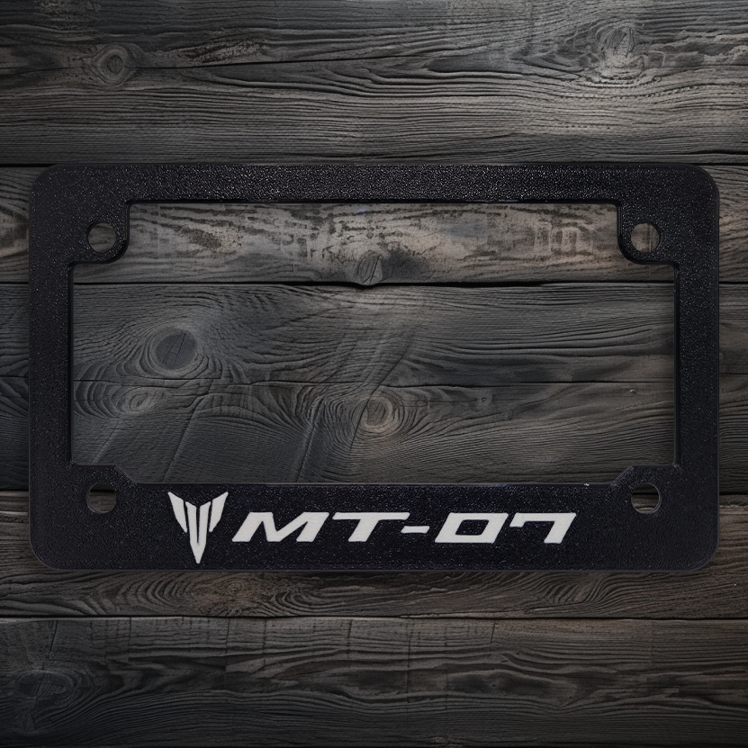For Yamaha MT-07 Textured Motorcycle License Plate Frame (ALL YEARS) | eBay