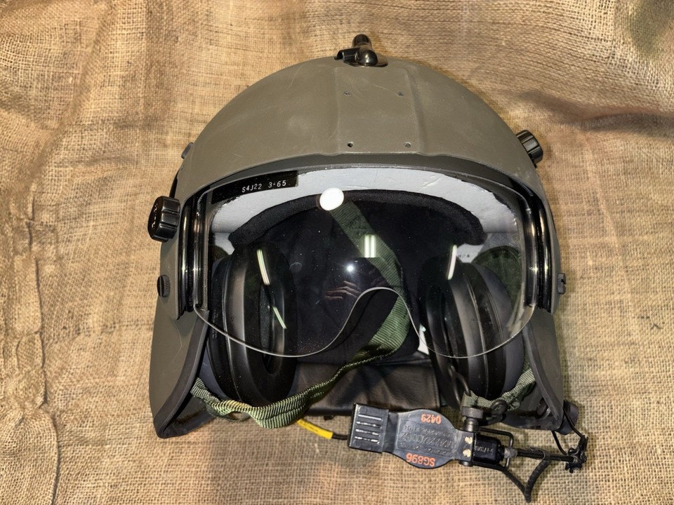 GENTEX HGU-56/P BRAND NEW REGULAR DUAL VISOR HELICOPTER PILOT FLIGHT ...