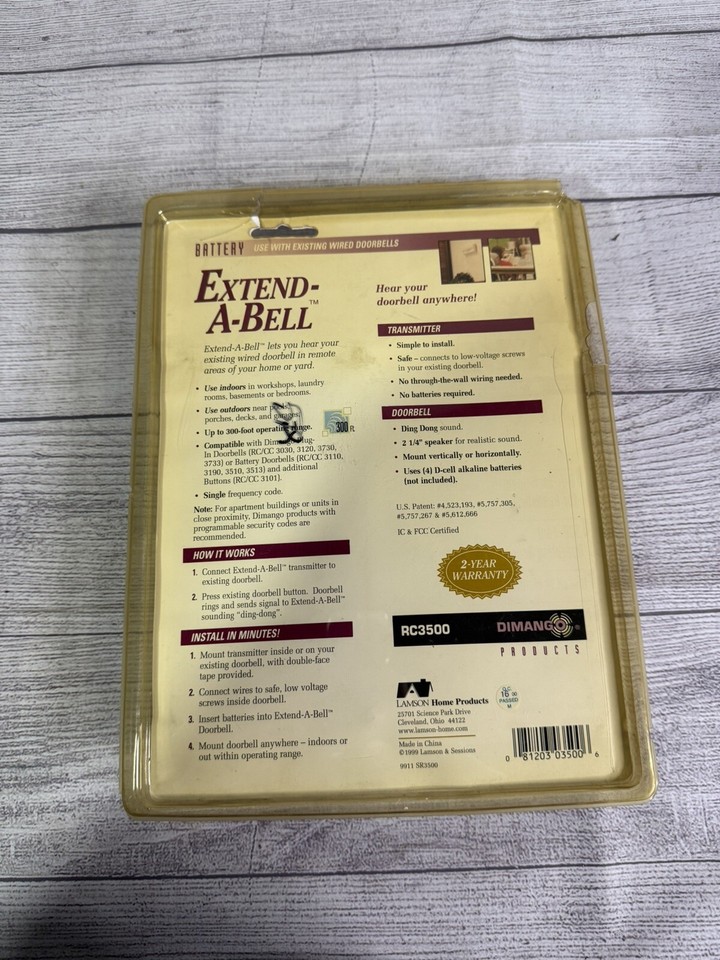 Carlon RC3200 Extend-A-Chime Plug In Door Bell Extender w/ 6 Sounds | eBay