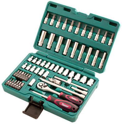 KAMASA TOOLS LAST FEW! SOCKET RATCHET TOOL SET 58 PIECE 1/4 DRIVE - NEW ...