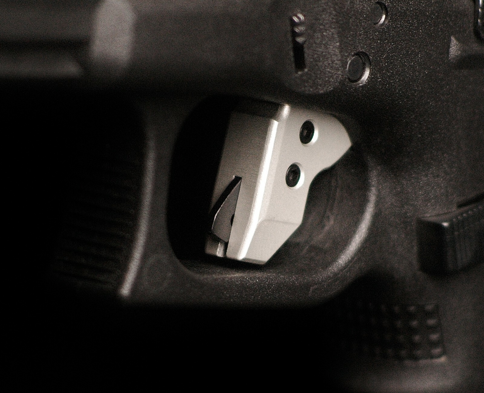 STRYKOUT Gen 3-4 Aluminum Enhanced Flat Faced Trigger Shoe Silver fits ...