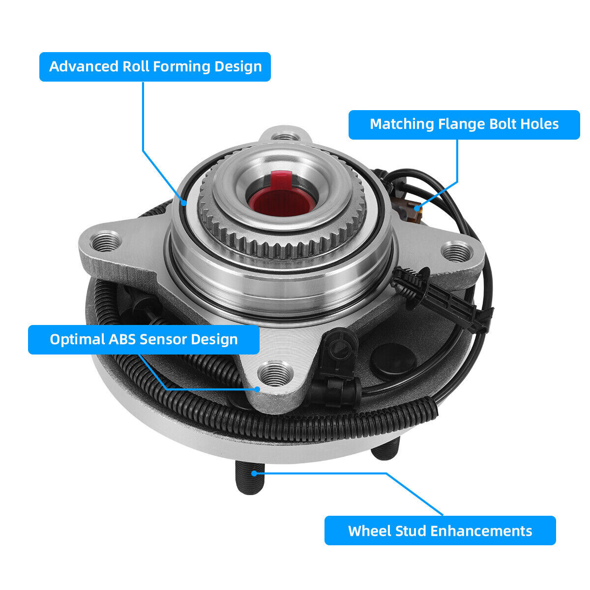 Front Wheel Bearing & Hub Assembly for 2018 2019 2020 Ford F-150 4WD w ...