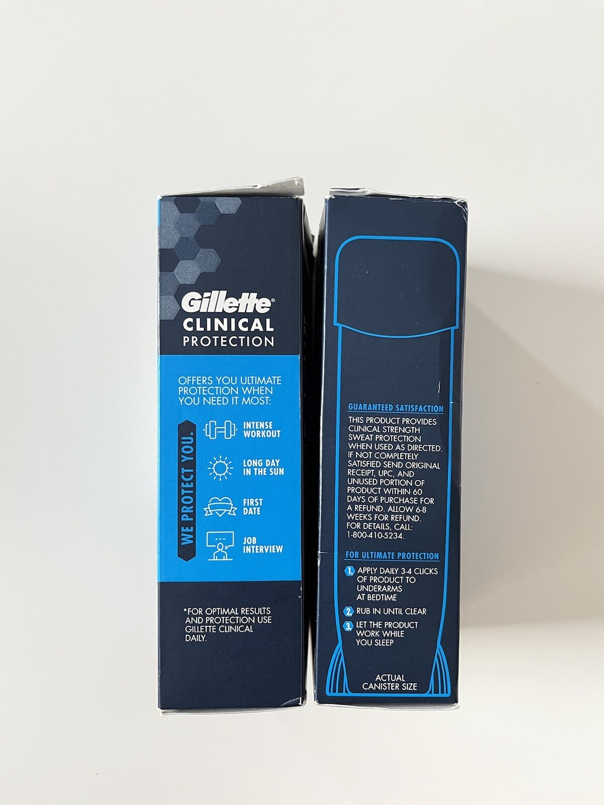 Gillette Clinical Protection Deodorant Fresh Xtend Invisible 2PK x2.6Oz ...