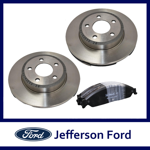 Genuine Ford Falcon Front Brake Pads & Disc Rotors Kit BA BF FG FG MKII ...