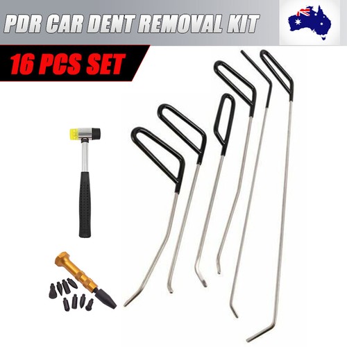 16PCS PDR Rods Tools Car Auto Paintless Dent Repair Pen Removal Puller ...