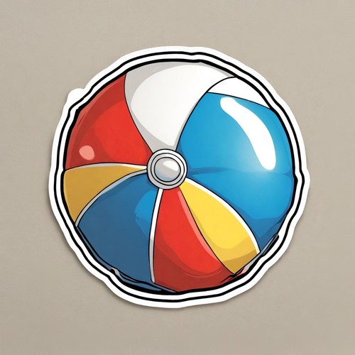 Beach Ball Sticker 3x3” | eBay