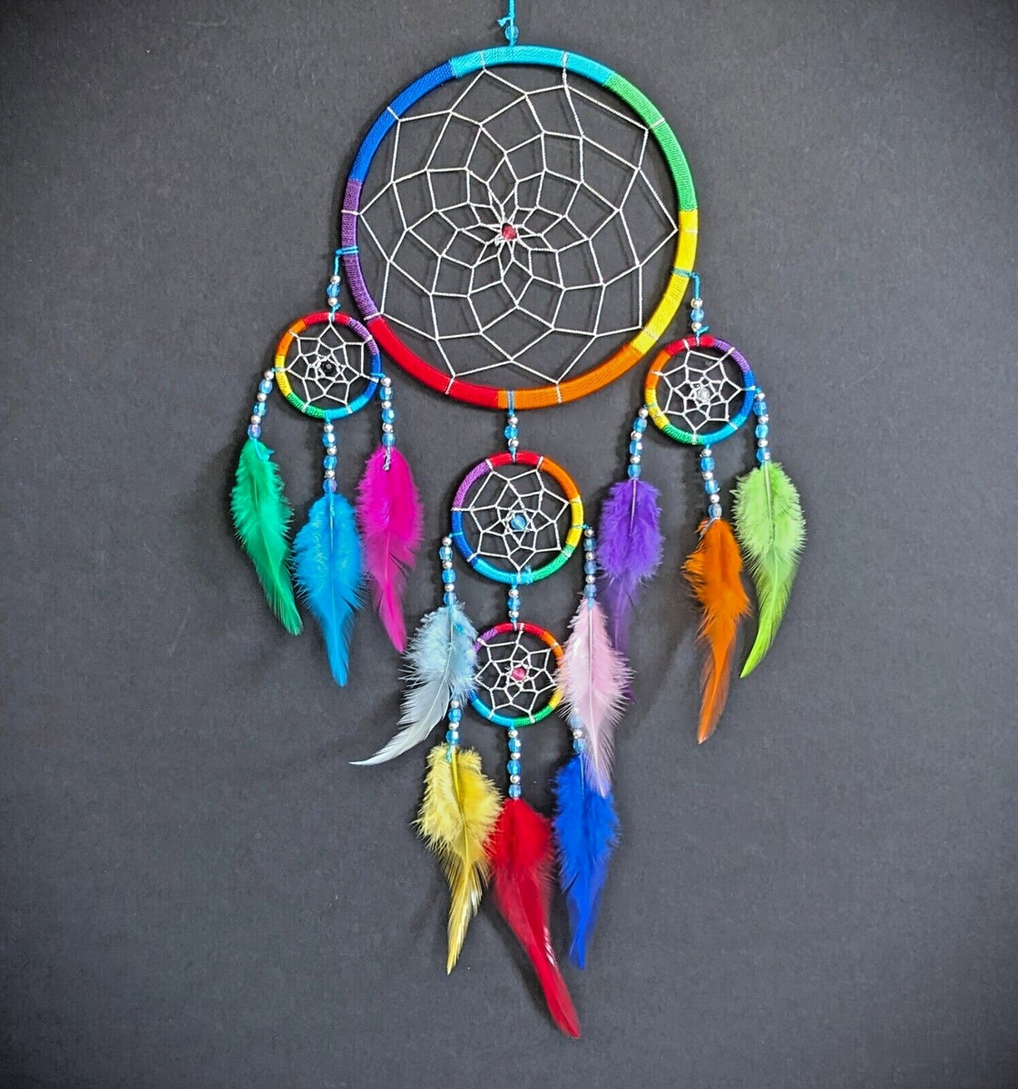 Amazing Beautiful Girl Dream Catchers MMTX Moon Dream Catcher With LED