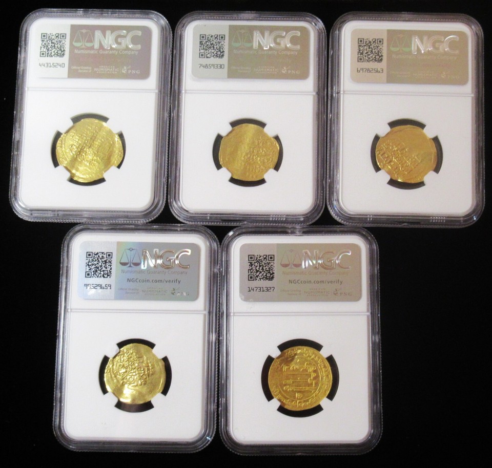 Islamic Kingdoms: Gold Dinars NGC Graded. 5 Coins Total | eBay
