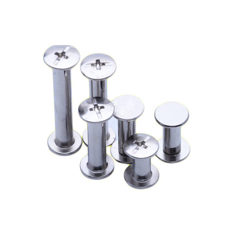 M5 Electroplated Nickel Binding Interlocking Screw Album Book Docking ...