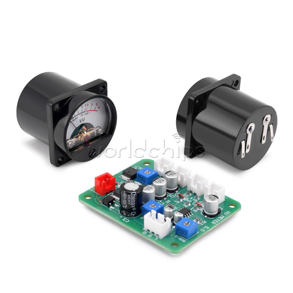 2-PACK VU Meter DB Panel Sound Level Display & Driver Board for DIY ...