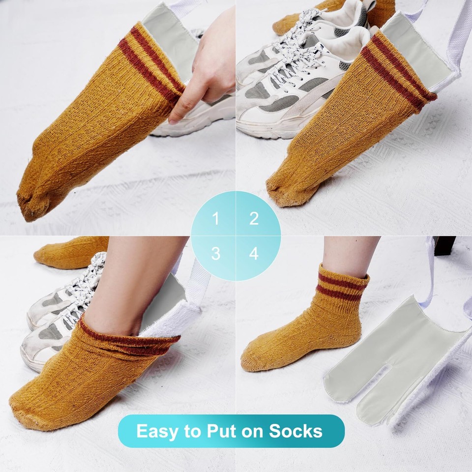 Sock Aid, Sock Aid Device for Seniors, Sock Helpers to Put on Your ...