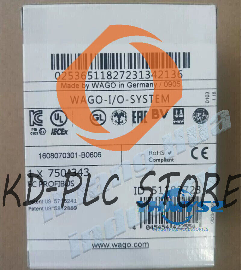 1Pcs New 750-343 WAGO 750-343 Buscoupler DeviceNet Module PLC Adapter ...