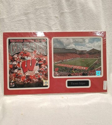 NCAA Wisconsin Badgers Photos Pictures & Name Plate Collage 12x20 TOTE ...