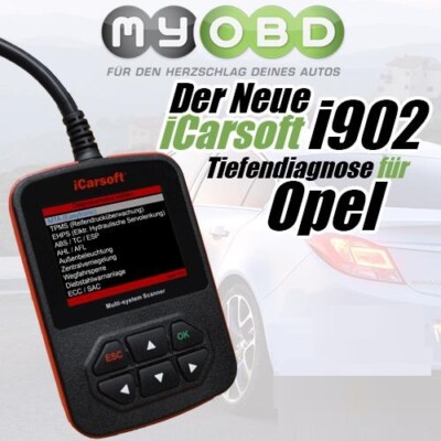 iCarsoft i902 OBD Diagnose Für Opel Combo Campo Corsa Frontera Insignia ...