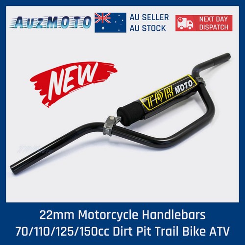 22mm Motorcycle Handlebars Handle Bar 70/110/125/150cc Dirt Pit Trail ...