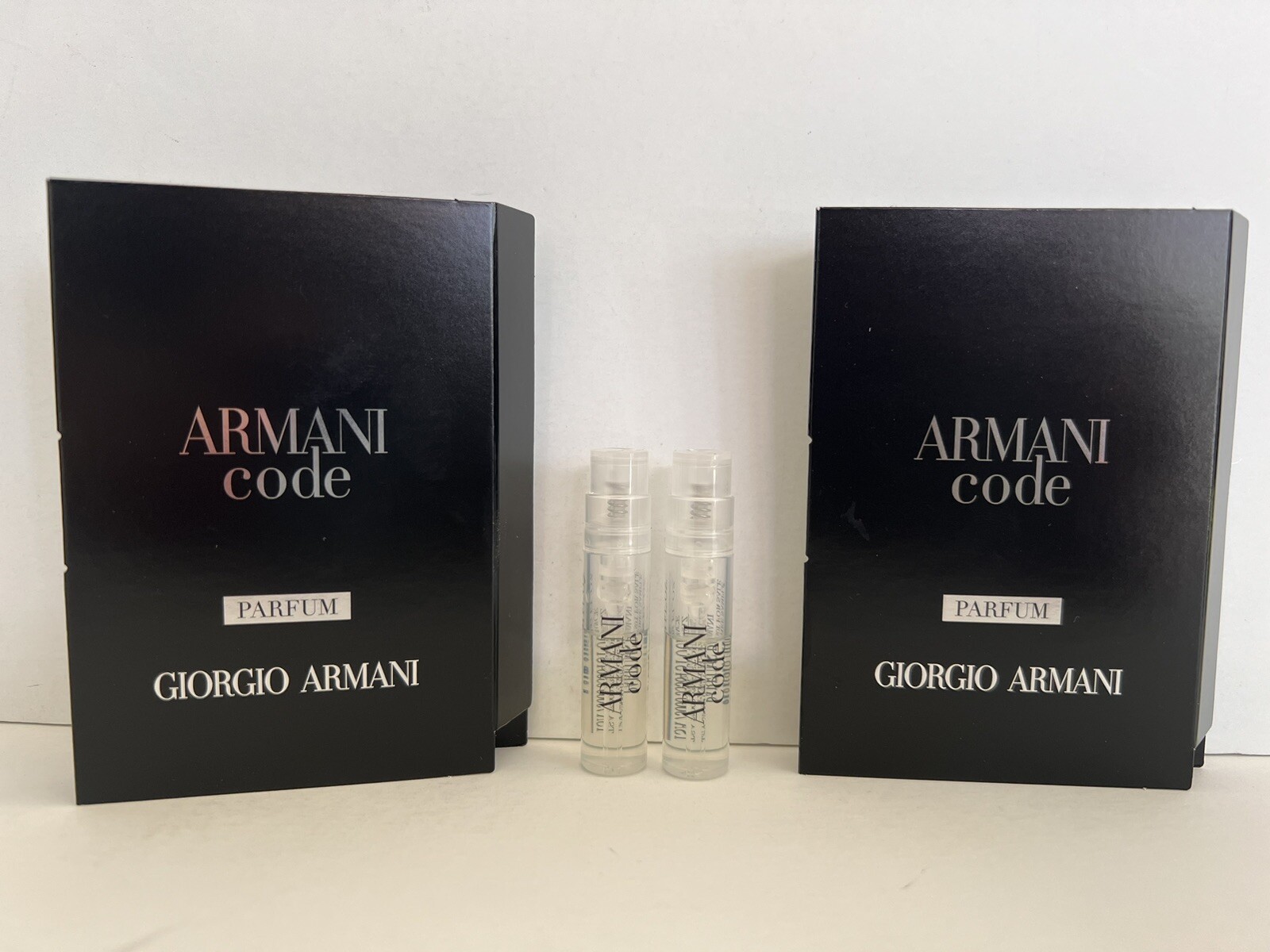 2 ARMANI Code PARFUM by GIORGIO ARMANI Spray Sample SIZE 0.04oz/1.2ml ...