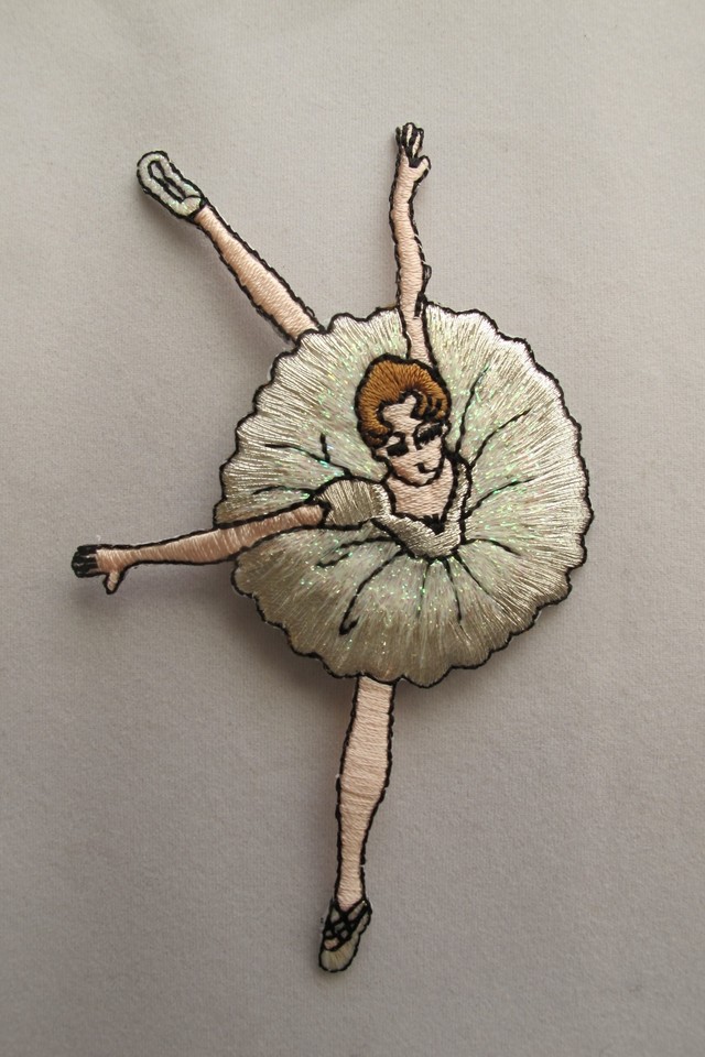 Dance - Ballet - Ballerina - Embroidered Iron On Applique Patch | eBay