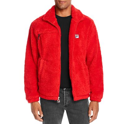 Fila Men's Red Bridgewater Zip Up Fleece Jacket - Red - S | eBay