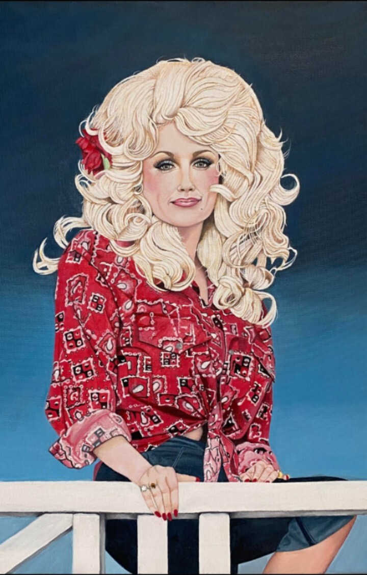Fine Art Original Acrylic On Canvas Dolly Parton Painting By Artist Pam ...