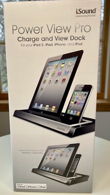 Dual Charging Dock For iPad2 iSound Power View Pro/iPad/iPod/iPhone New ...