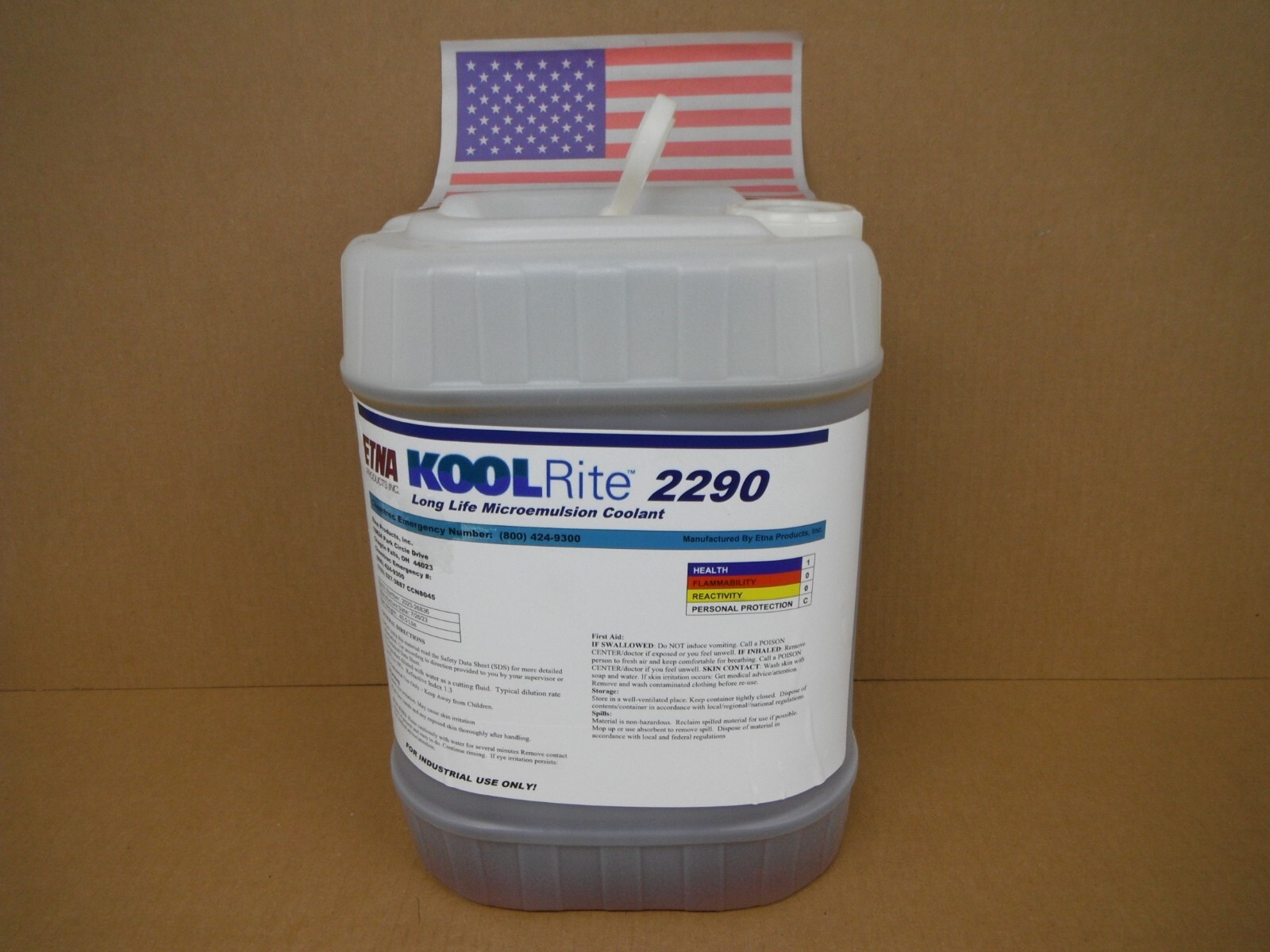 (5) gallons KOOL Rite 2290 CUTTING FLUID soluble coolant CNC lathe MADE ...