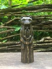 Veles Statue Slavic God Wooden Carved Figure Wood Handmade Decor Height ...