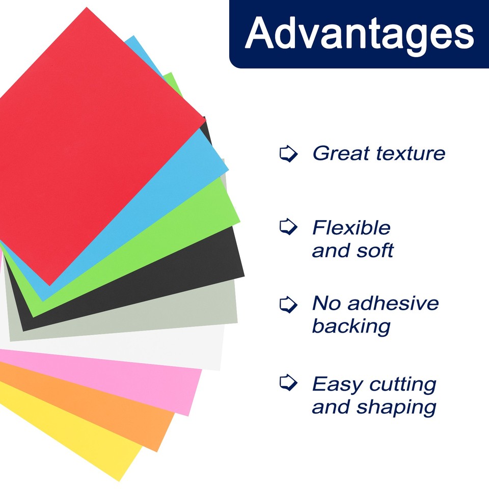 Foam Sheets Crafts 10x10 Inch 3mm EVA Craft Foam Paper Sheets Rose Red ...
