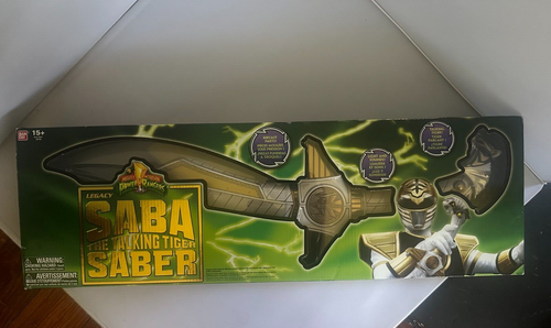 Mighty Morphin Power Rangers Legacy White Ranger Saba Sword - Bandai | eBay