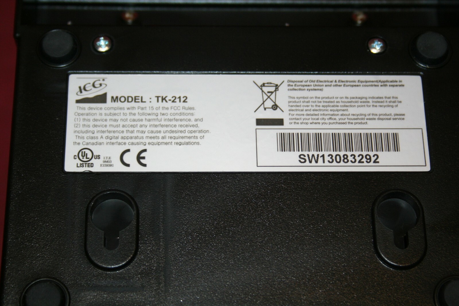 ICG Model TK-212 Thermal Printer w/serial and USB interface & Power ...
