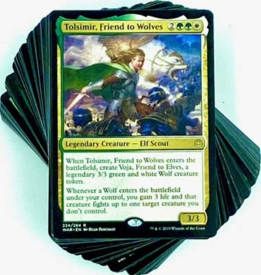 ***Custom Commander Deck*** Tolsimir, Friend to Wolves - Wolf - EDH MTG ...