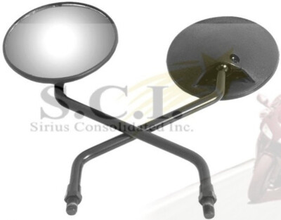 HONDA XR250L XR400 XR600 XR650L XR650R BLACK REPLACEMENT MIRRORS SOLD ...